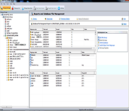 Screenshots of Lepide SQL Storage Manager showing Step by Step working