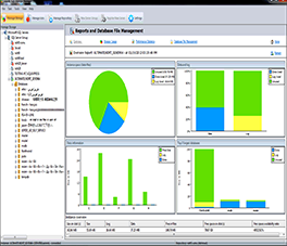 Screenshots of Lepide SQL Storage Manager showing Step by Step working