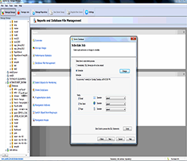 Screenshots of Lepide SQL Storage Manager showing Step by Step working